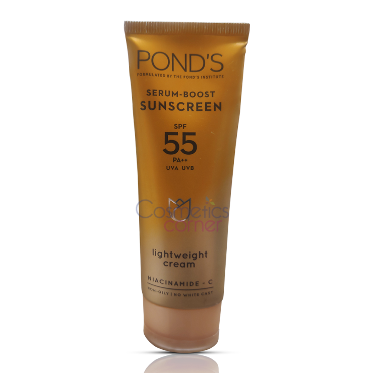Pond's Serum Boost Sunscreen SPF55 PA++ Lightweight Cream 50g