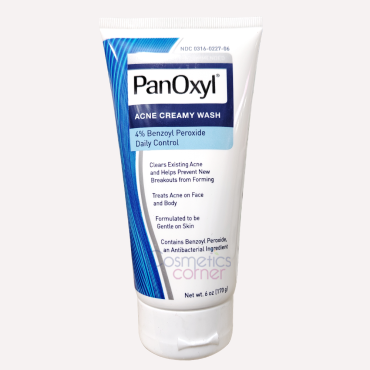 PanOxyl Acne Creamy Wash Benzoyl Peroxide 4% Daily Control 170g